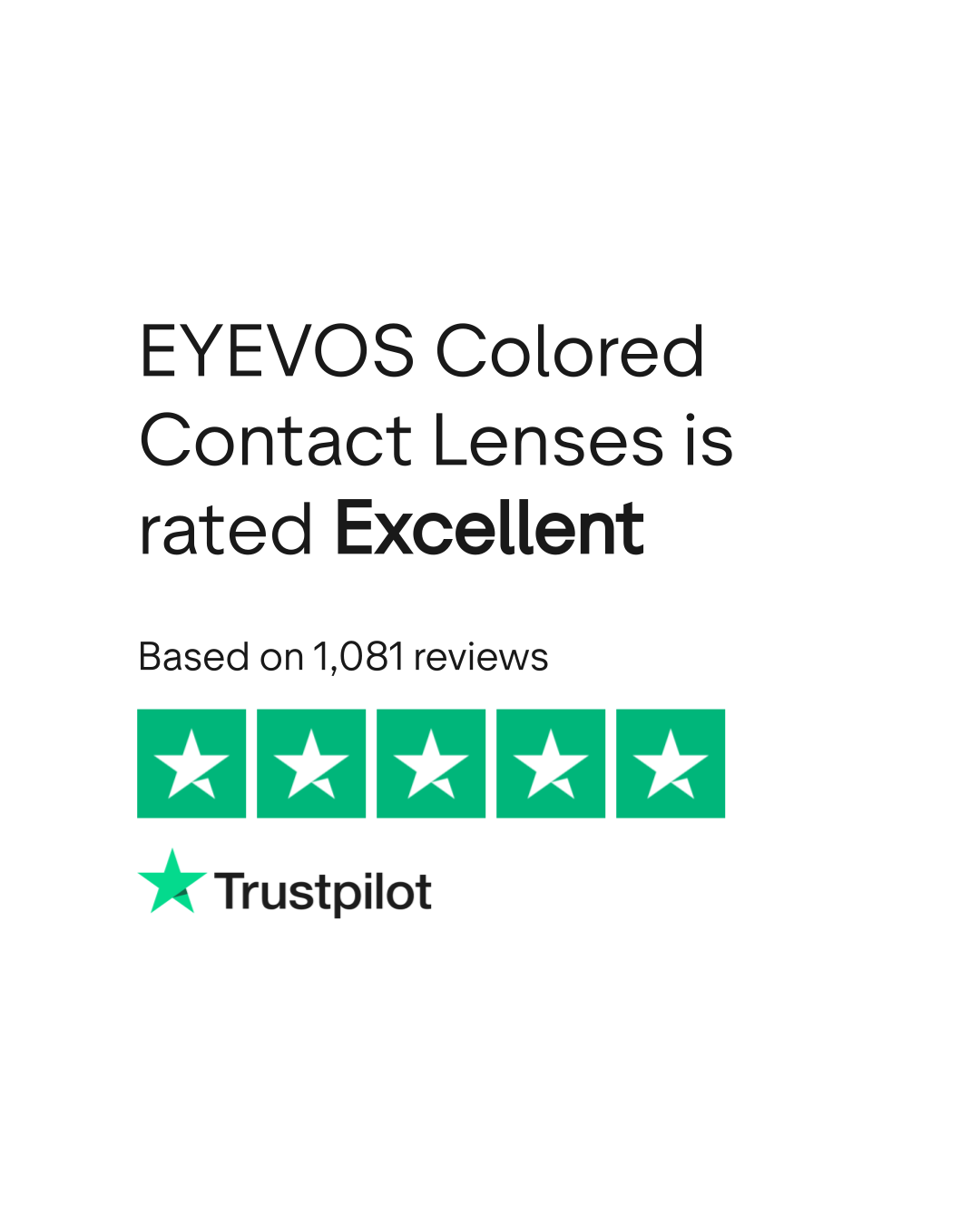 EYEVOS Colored Contact Lenses Reviews | Read Customer Service Reviews ...