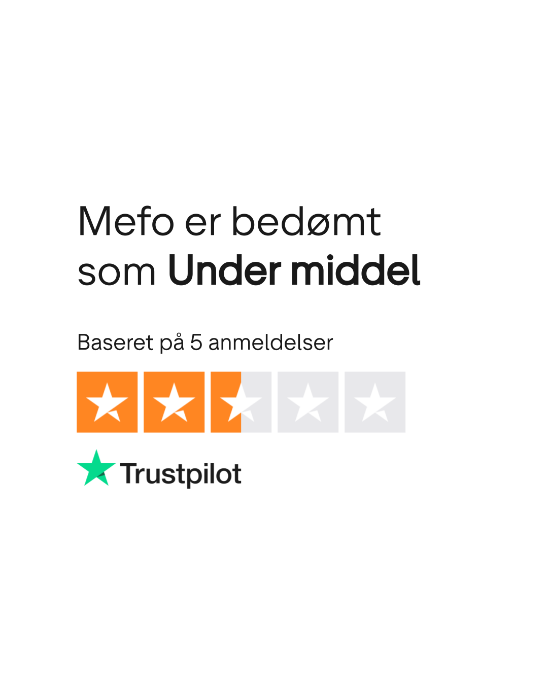 Anmeldelser af Mefo | Læs kundernes anmeldelser af mefo.dk