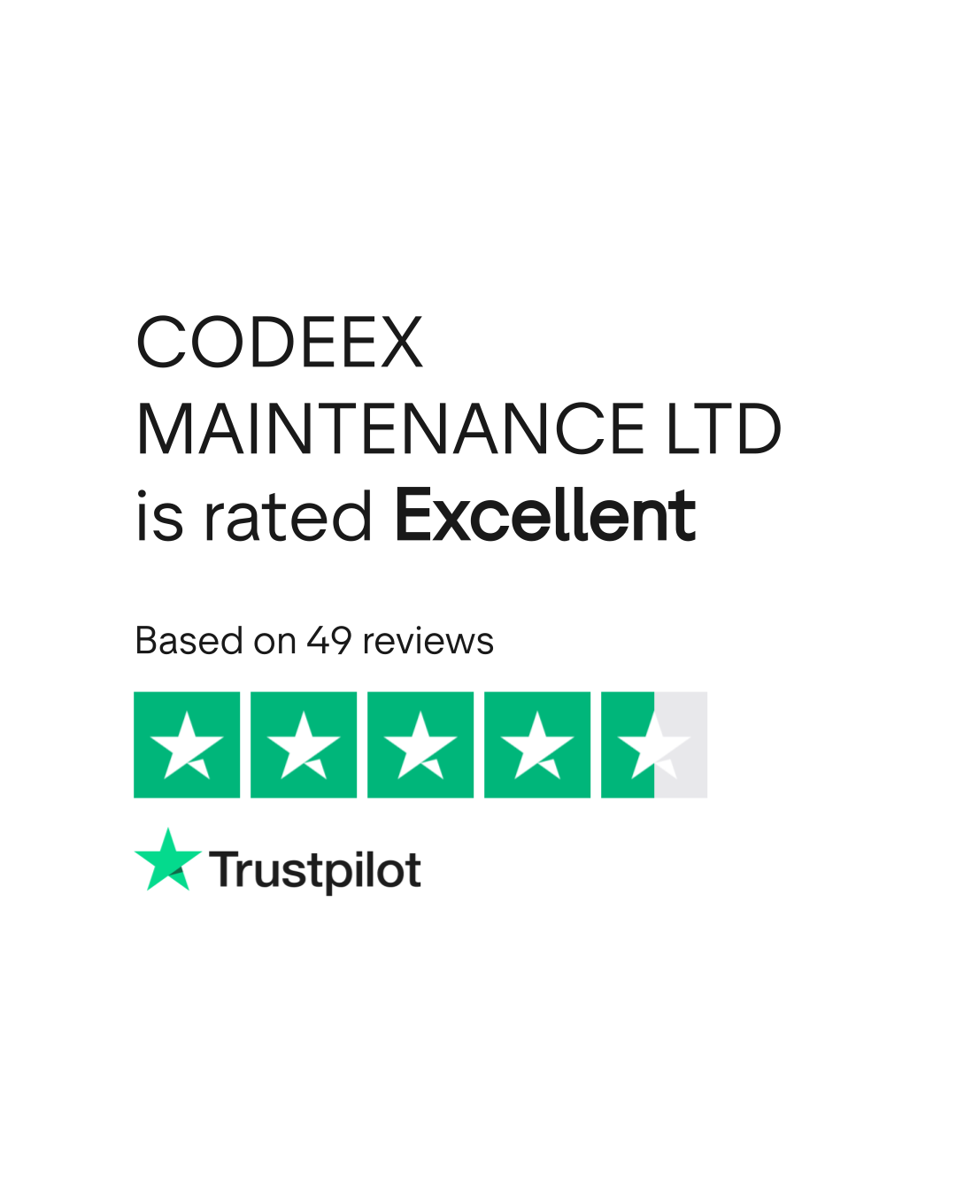 CODEEX MAINTENANCE LTD Reviews | Read Customer Service Reviews of codeexmaintenance.com