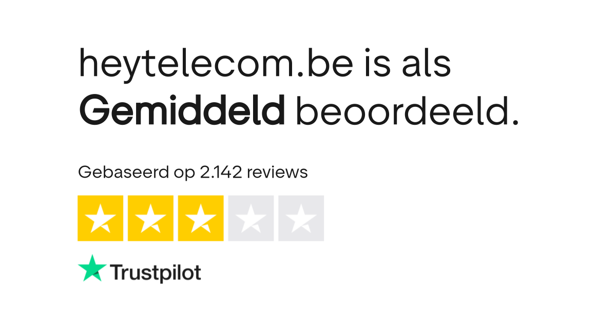 heytelecom.be reviews | Bekijk consumentenreviews over www.heytelecom.be