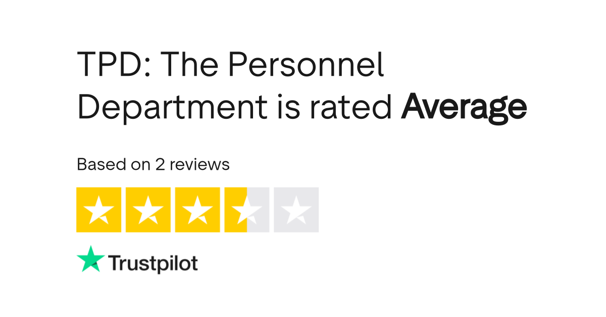 TPD: The Personnel Department Reviews | Read Customer Service Reviews ...