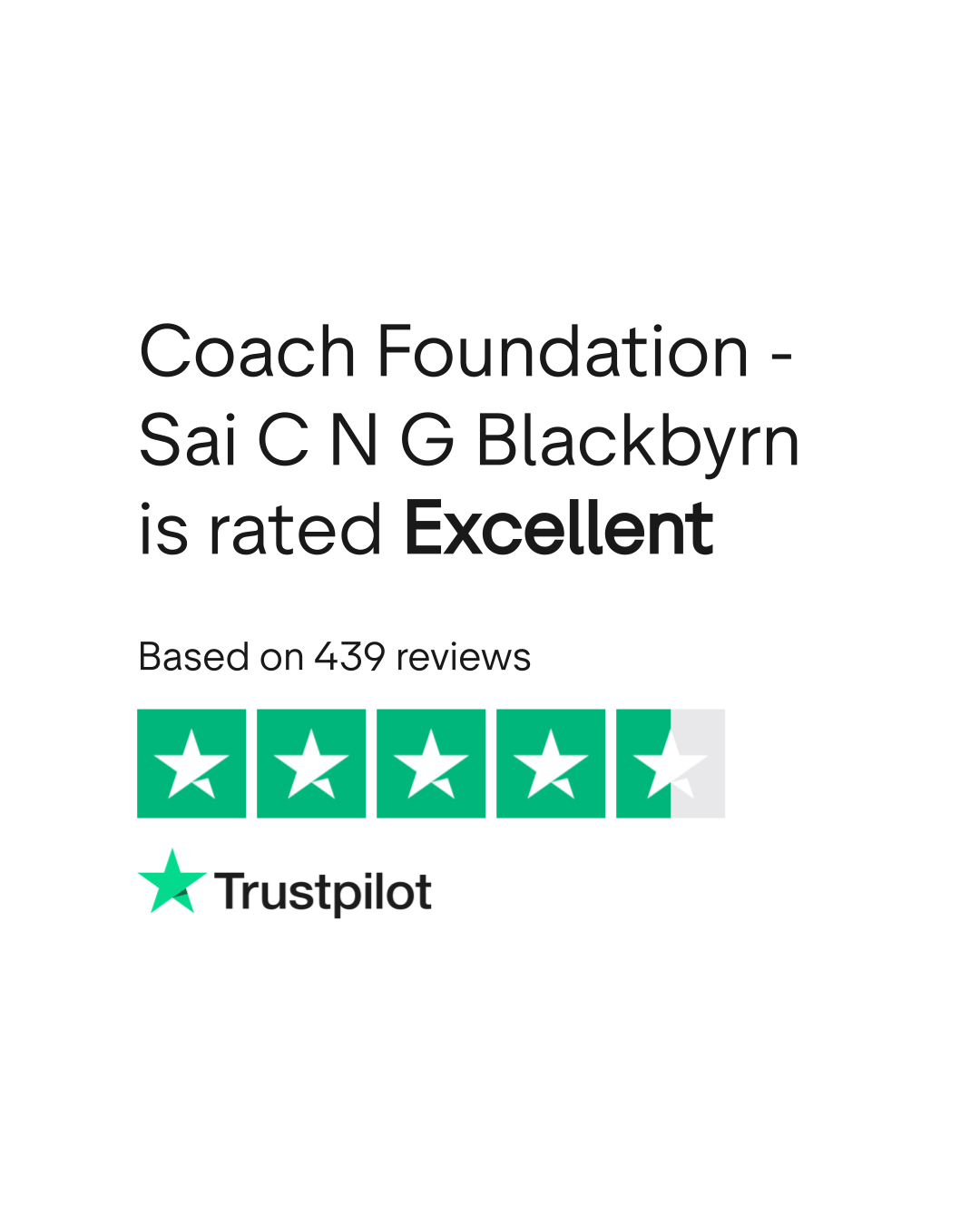 Coach Foundation - Sai C N G Blackbyrn Reviews | Read Customer Service ...