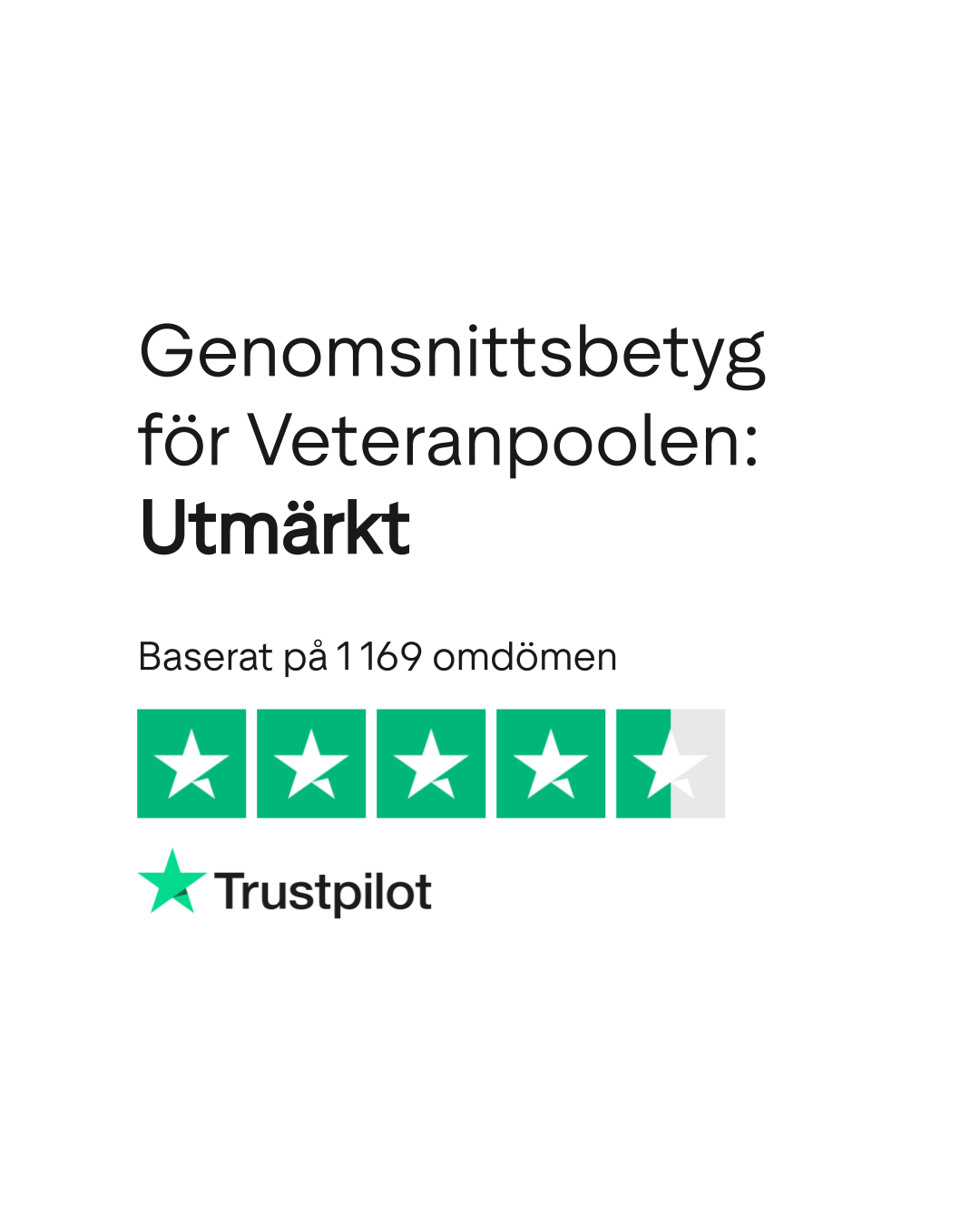 Omdömen om Veteranpoolen | Läs kundernas omdömen om www.veteranpoolen.se