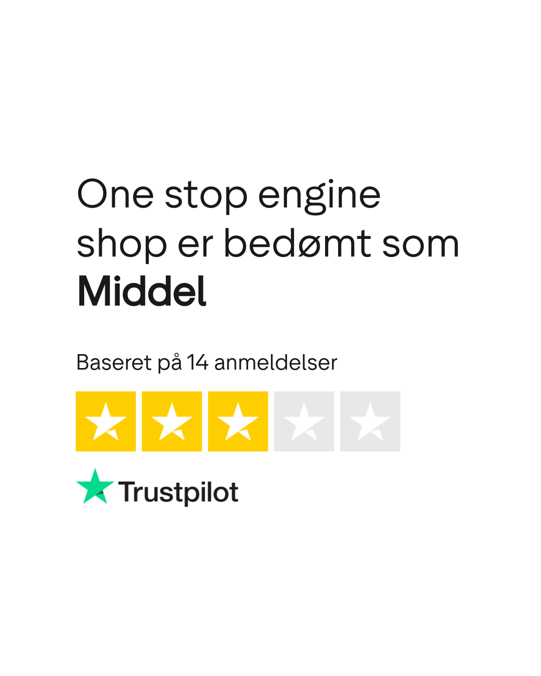 Anmeldelser af One stop engine shop | Læs kundernes anmeldelser af ...