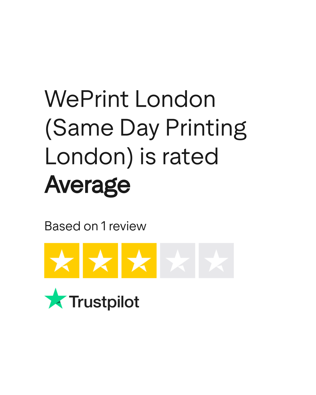 WePrint London (Same Day Printing London) Reviews | Read Customer ...
