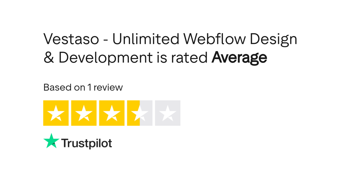 Vestaso - Unlimited Webflow Design & Development Reviews | Read Customer Service Reviews of ...