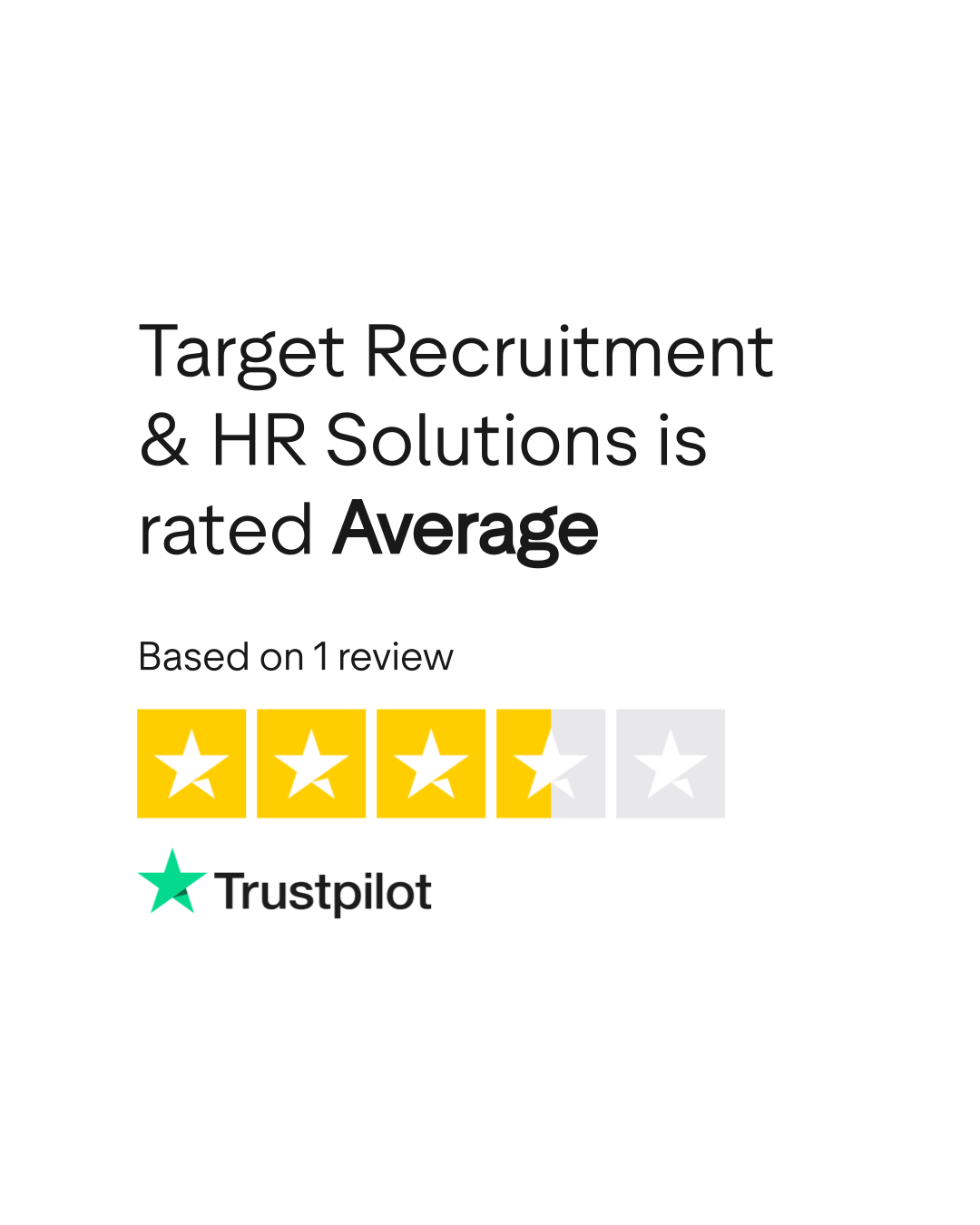 Target Recruitment & HR Solutions Reviews | Read Customer Service ...
