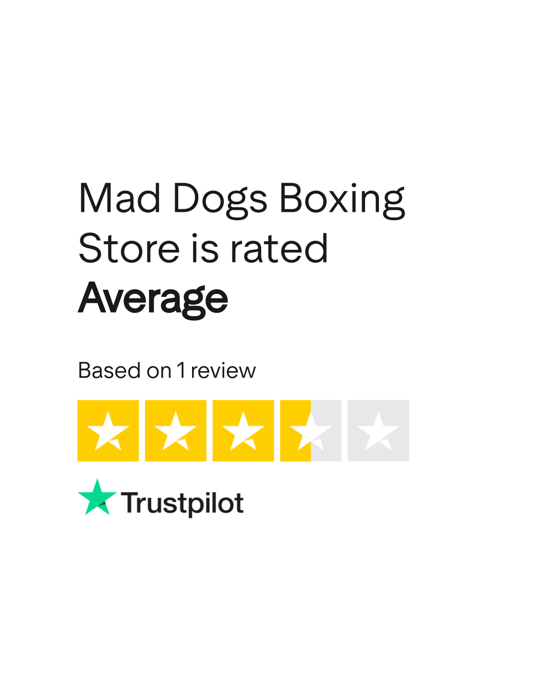 Mad Dogs Boxing Store Reviews | Read Customer Service Reviews of ...