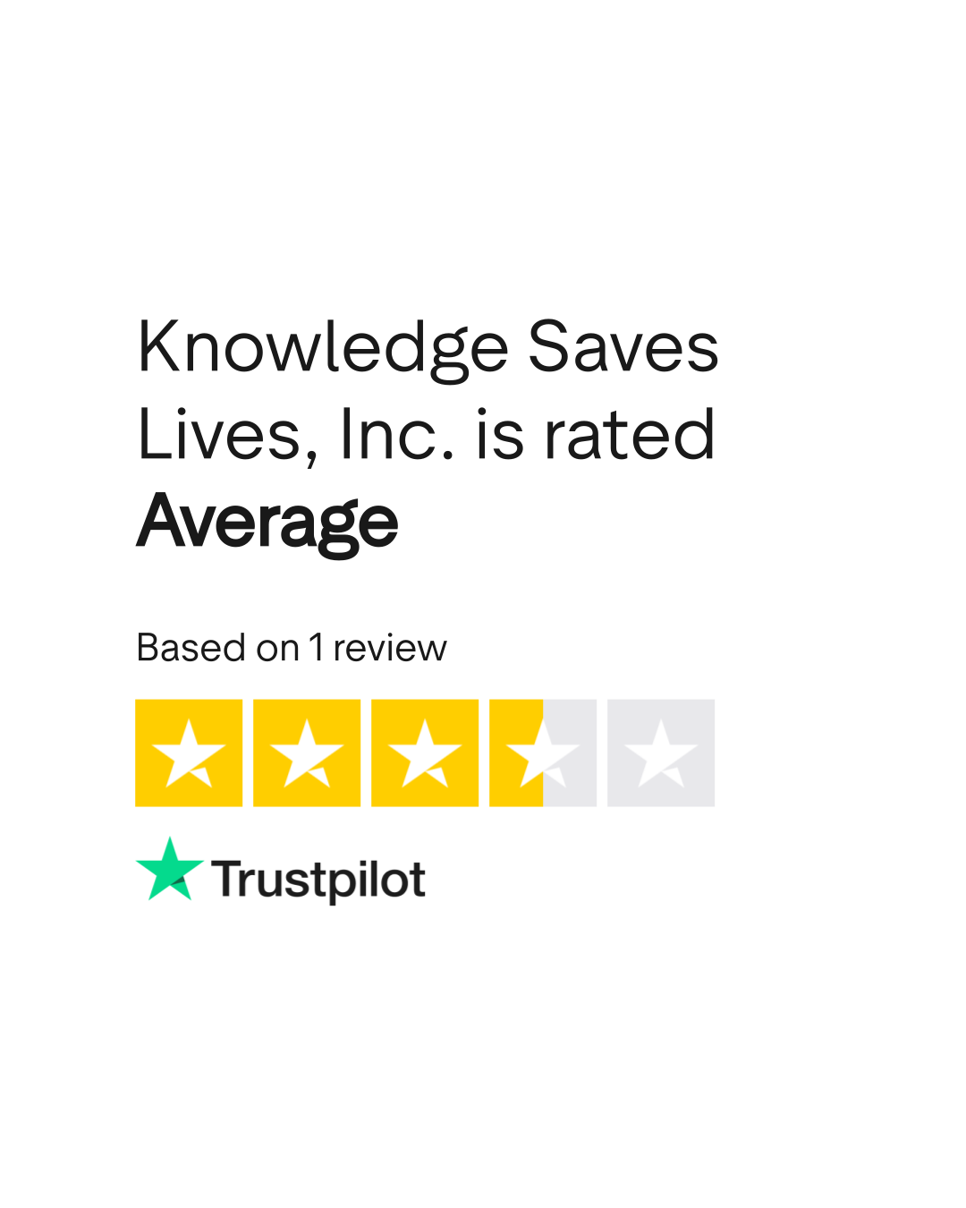 Knowledge Saves Lives, Inc. Reviews | Read Customer Service Reviews of ...