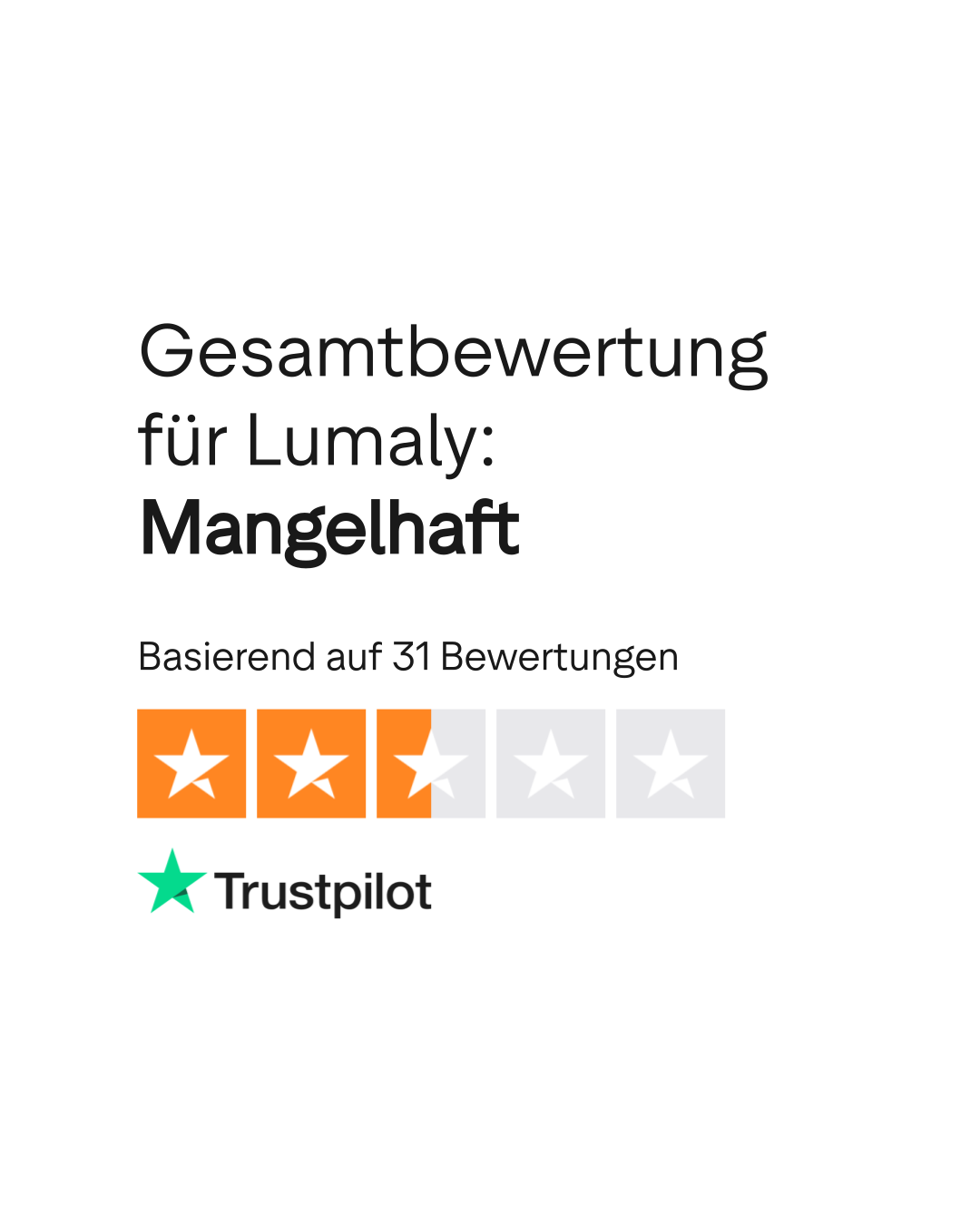 Bewertungen zu Lumaly | Lesen Sie Kundenbewertungen zu lumaly.de