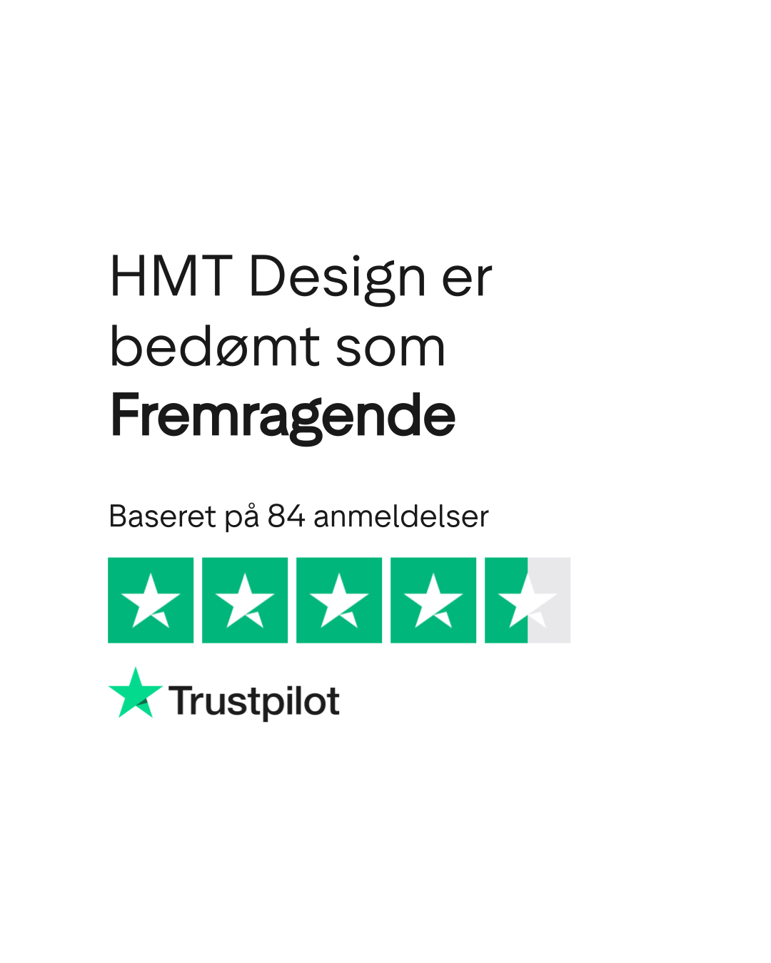 Anmeldelser af HMT Design | Læs kundernes anmeldelser af hmtdesign.dk