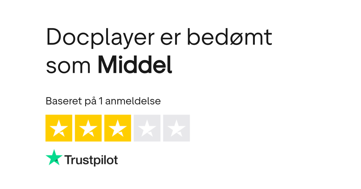 Anmeldelser af Docplayer | Læs kundernes anmeldelser af docplayer.dk