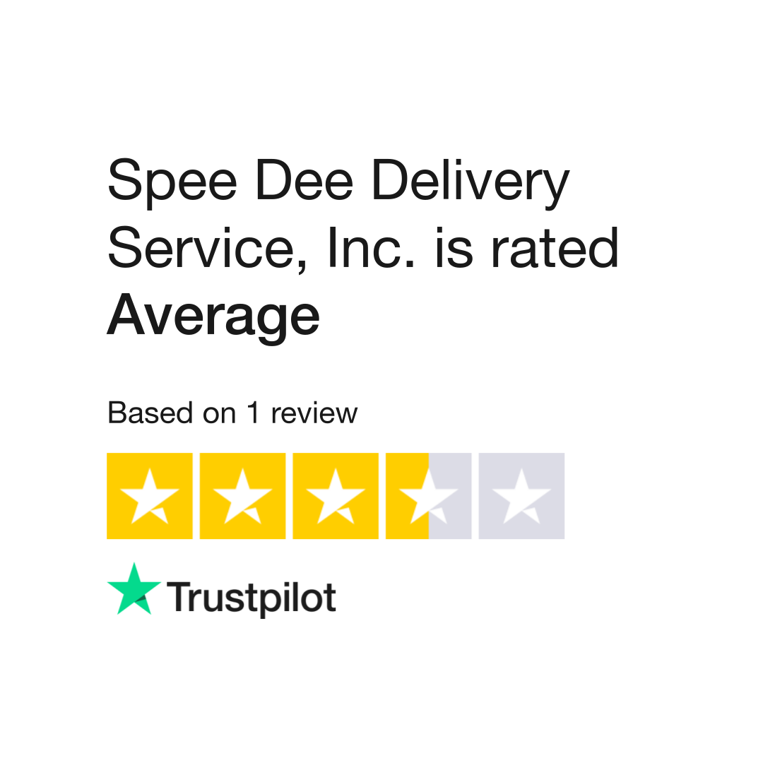 Spee Dee Delivery Service, Inc. Reviews | Read Customer Service Reviews ...