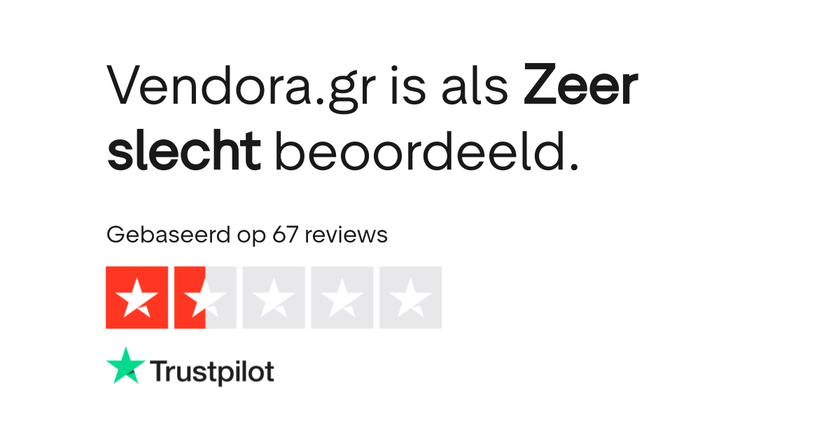 Vendora.gr reviews | Bekijk consumentenreviews over www.vendora.gr