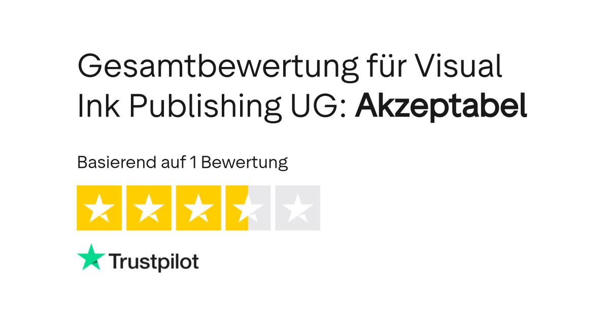 Bewertungen zu Visual Ink Publishing UG | Lesen Sie Kundenbewertungen ...