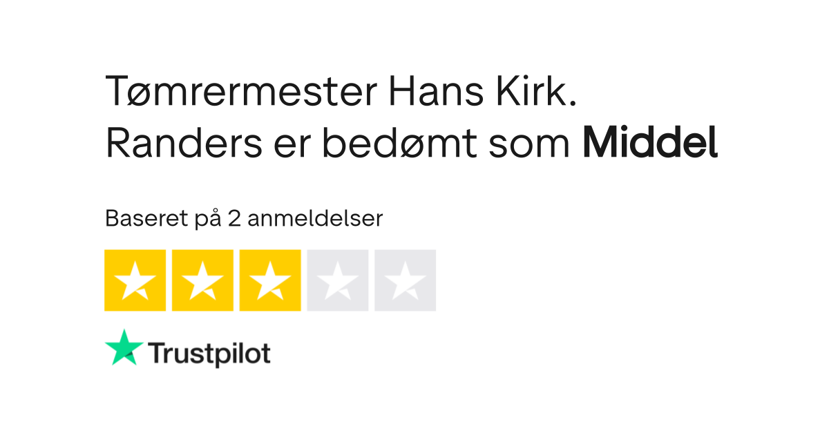 Anmeldelser af Tømrermester Hans Kirk. Randers | Læs kundernes ...