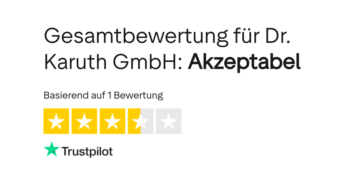Bewertungen zu Dr. Karuth GmbH | Lesen Sie Kundenbewertungen zu ...