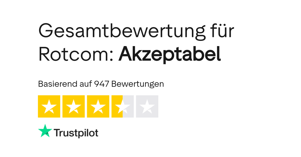 Bewertungen zu Rotcom | Lesen Sie Kundenbewertungen zu rotcom.de