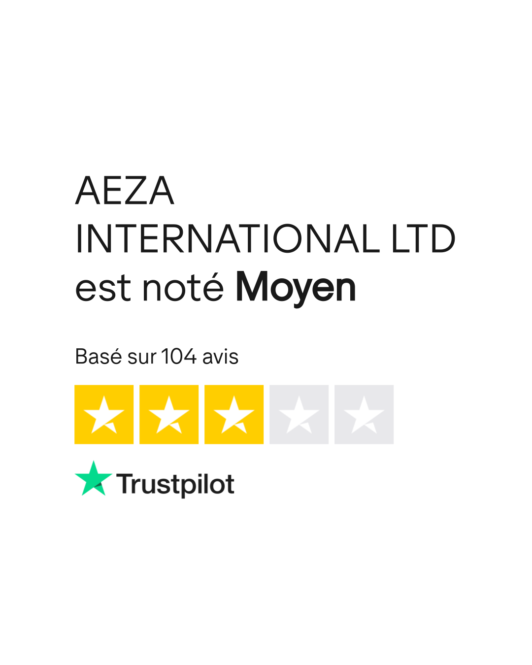 Avis de AEZA INTERNATIONAL LTD | Lisez les avis marchands de aeza.net