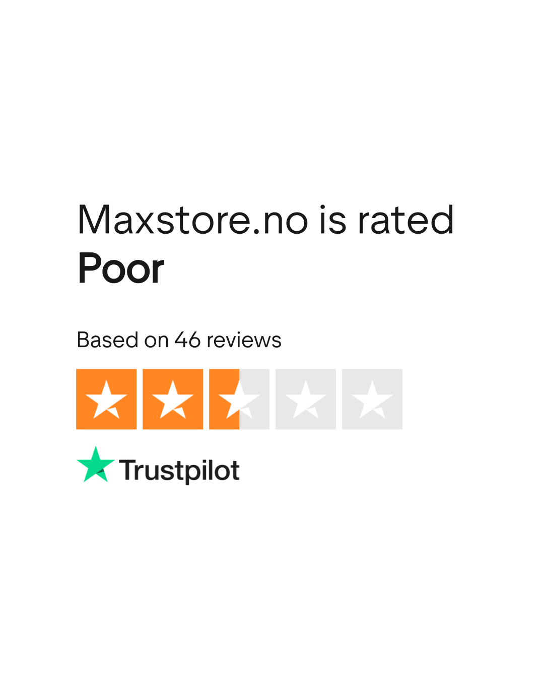 Maxstore.no Reviews | Read Customer Service Reviews of maxstore.no