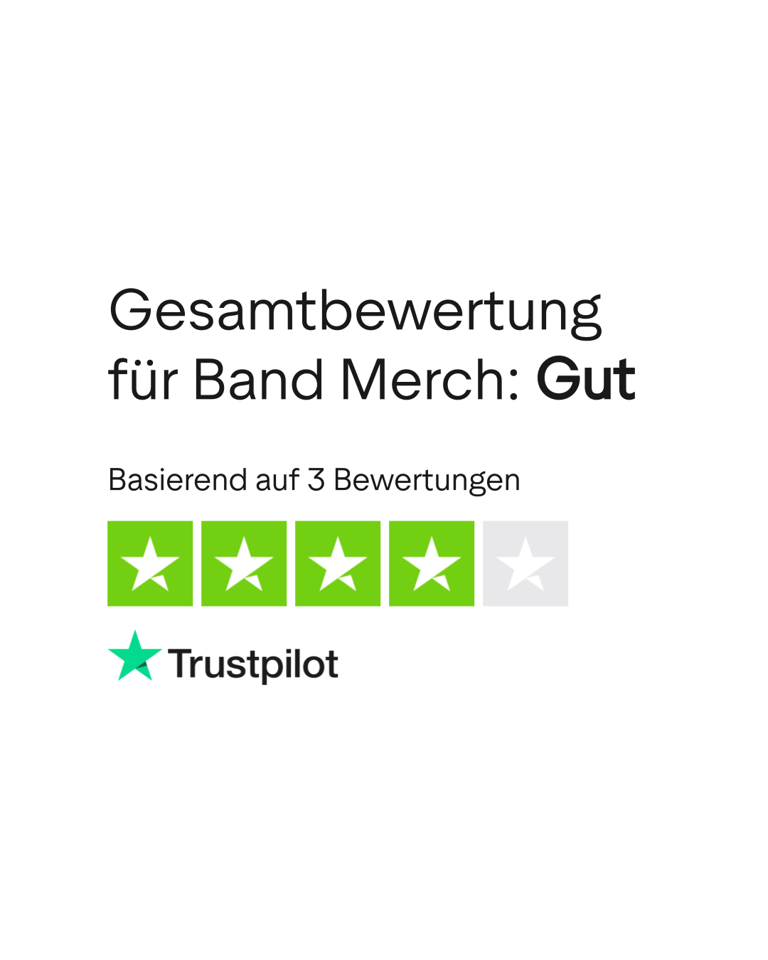 Bewertungen zu Band Merch | Lesen Sie Kundenbewertungen zu band-merch.de