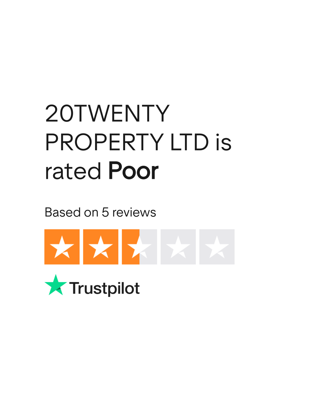 20TWENTY PROPERTY LTD Reviews | Read Customer Service Reviews of ...