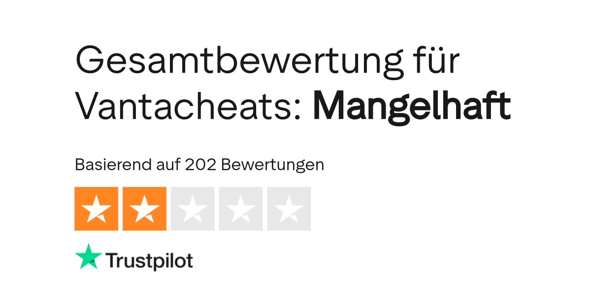 Bewertungen zu Vantacheats | Lesen Sie Kundenbewertungen zu vantacheats.com