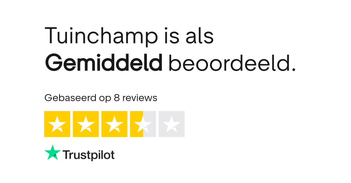 Tuinchamp reviews | Bekijk consumentenreviews over tuinchamp.nl