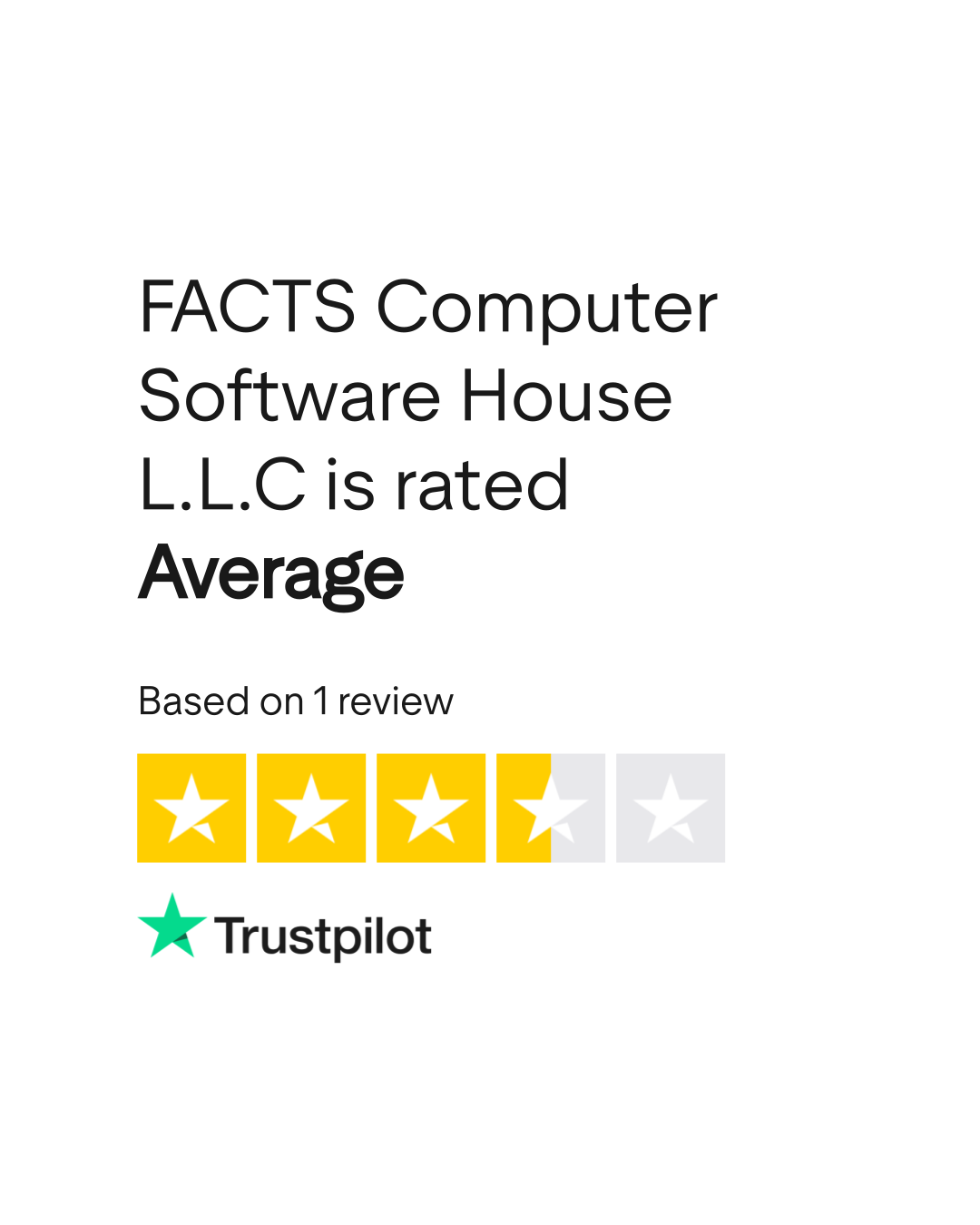 FACTS Computer Software House L.L.C Reviews | Read Customer Service ...