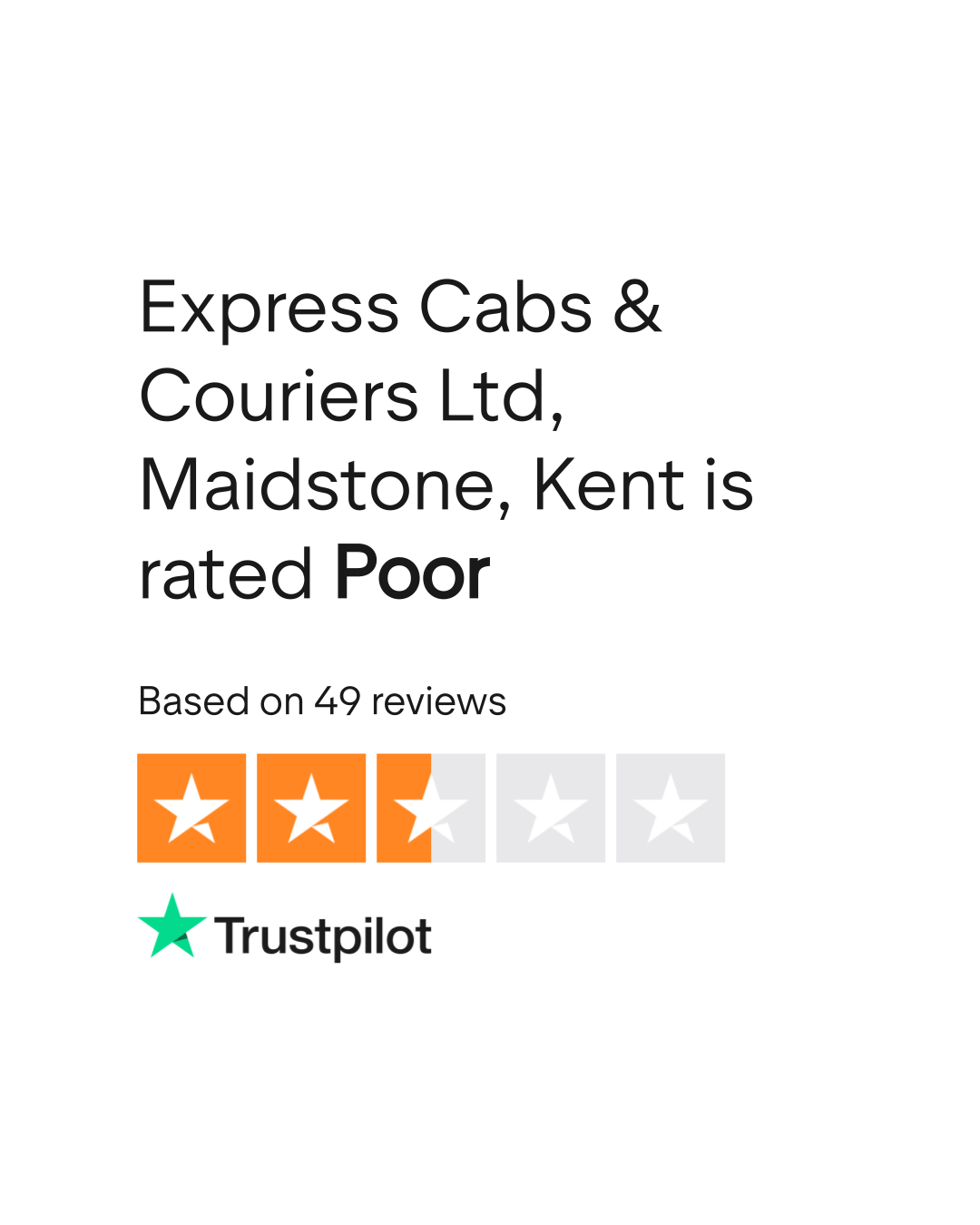 Express Cabs & Couriers Ltd, Maidstone, Kent Reviews | Read Customer ...