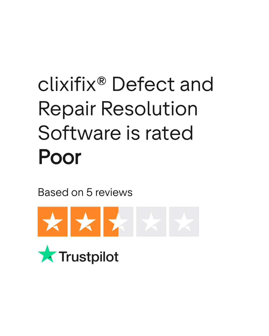 clixifix® Defect and Repair Resolution Software Reviews | Read Customer ...