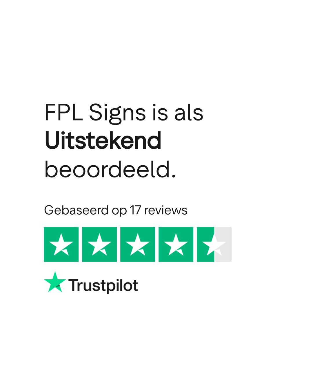 FPL Signs reviews | Bekijk consumentenreviews over fplsigns.co.uk