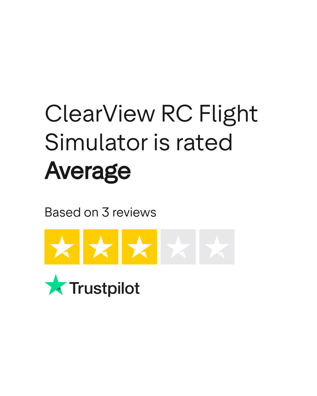 ClearView RC Flight Simulator Reviews | Read Customer Service Reviews ...