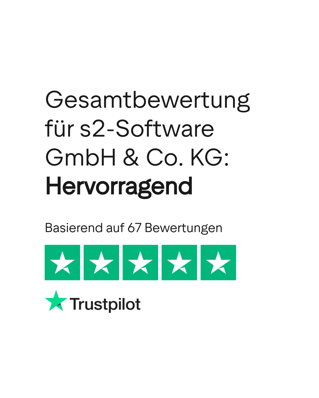 Bewertungen zu s2-Software GmbH & Co. KG | Lesen Sie Kundenbewertungen zu s2-software.de