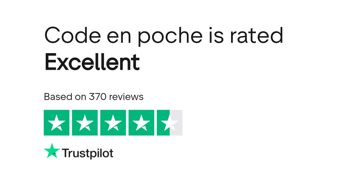Code en poche Reviews | Read Customer Service Reviews of codeenpoche.fr