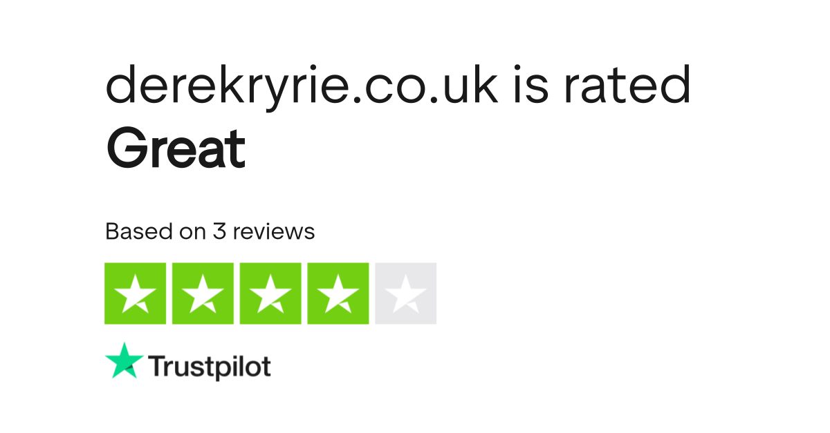 derekryrie.co.uk Reviews | Read Customer Service Reviews of derekryrie ...