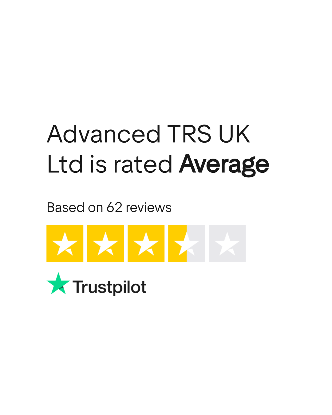 Advanced TRS UK Ltd Reviews | Read Customer Service Reviews of www.trs ...