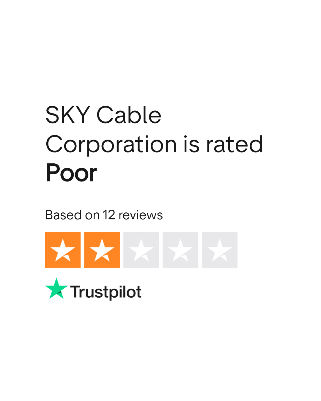 SKY Cable Corporation Reviews | Read Customer Service Reviews of www ...
