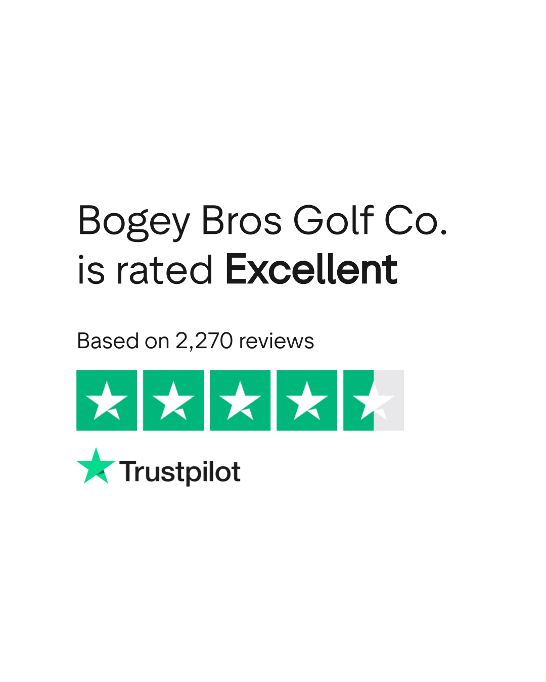 Bogey Bros Golf Co. Reviews | Read Customer Service Reviews of bogeybros.co