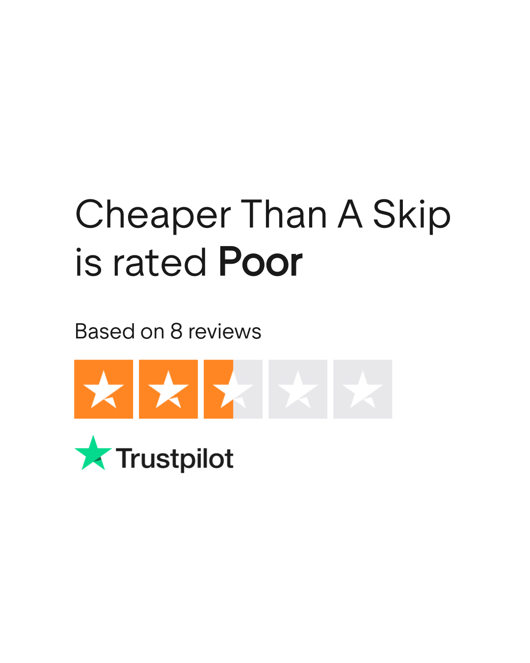 Cheaper Than A Skip Reviews | Read Customer Service Reviews of www ...