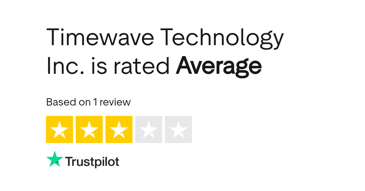 Timewave Technology Inc. Reviews | Read Customer Service Reviews of old ...