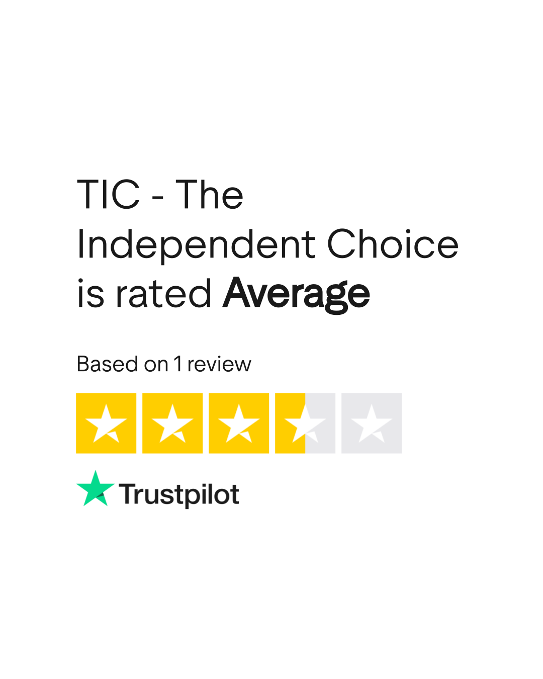TIC - The Independent Choice Reviews | Read Customer Service Reviews of ...