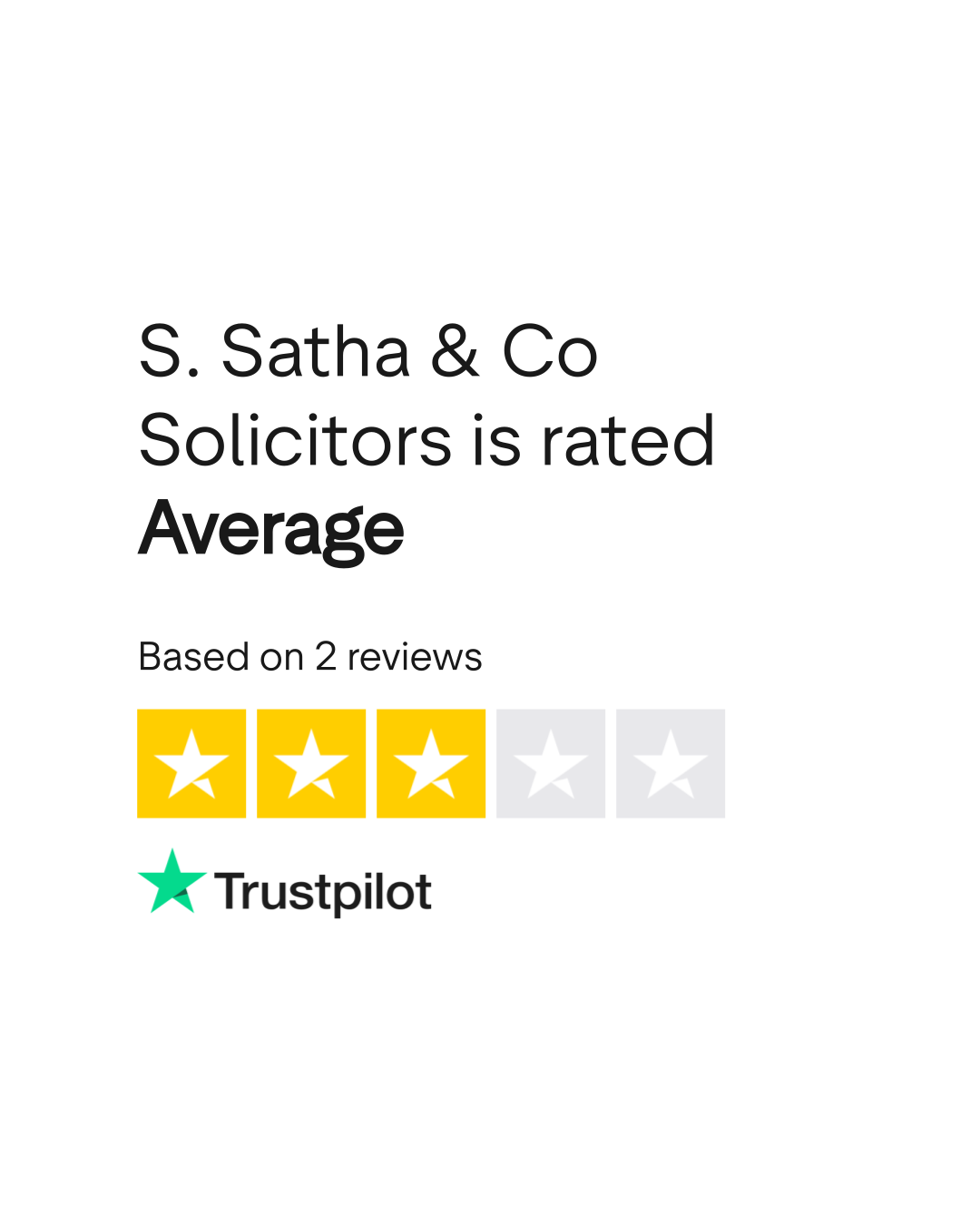 S. Satha & Co Solicitors Reviews | Read Customer Service Reviews of ...