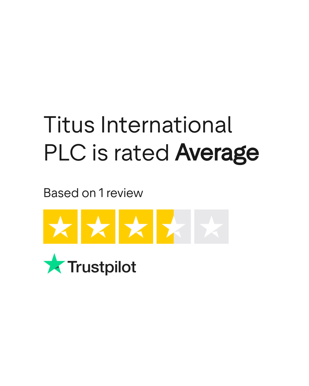 Titus International PLC Reviews | Read Customer Service Reviews of ...