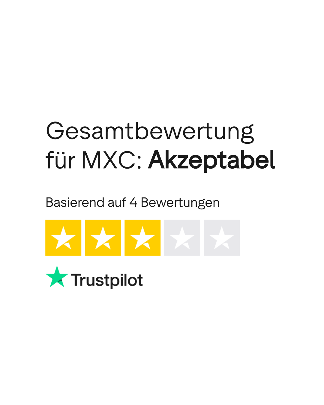 Bewertungen zu MXC | Lesen Sie Kundenbewertungen zu mxc.de