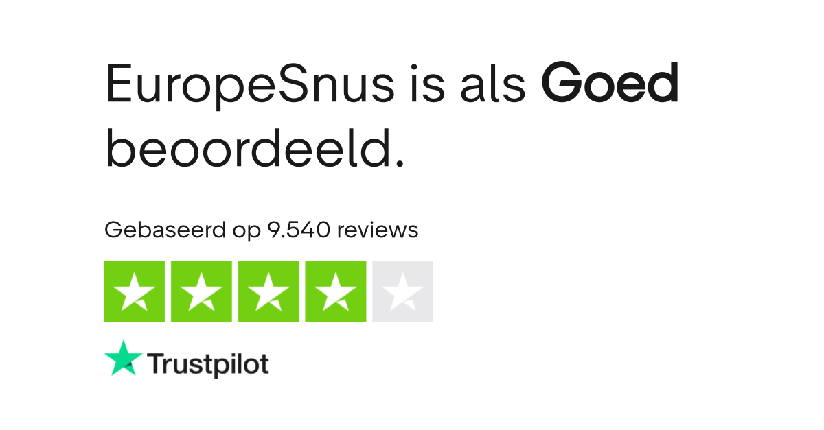 EuropeSnus reviews | Bekijk consumentenreviews over europesnus.com