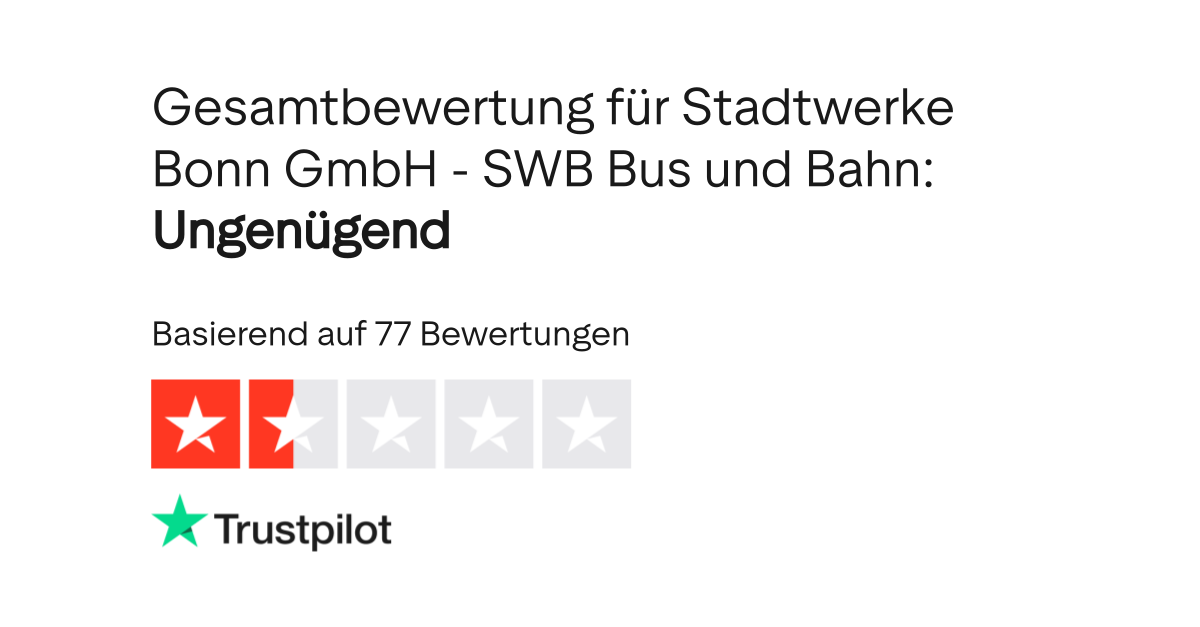 Bewertungen zu Stadtwerke Bonn GmbH - SWB Bus und Bahn | Lesen Sie ...