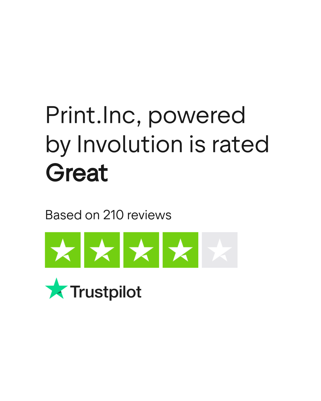 Print.Inc, powered by Involution Reviews | Read Customer Service Reviews of print.inc