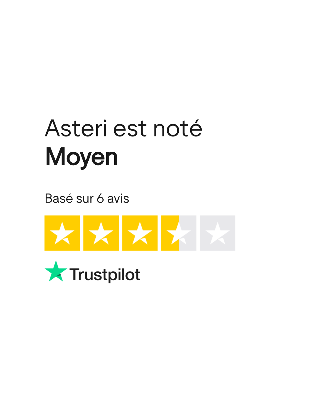 Avis de Asteri | Lisez les avis marchands de asteri.fr