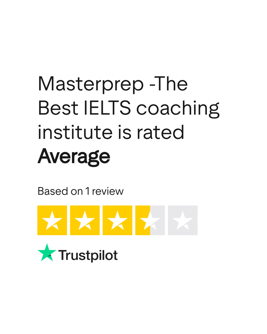 Masterprep -The Best IELTS coaching institute Reviews | Read Customer ...